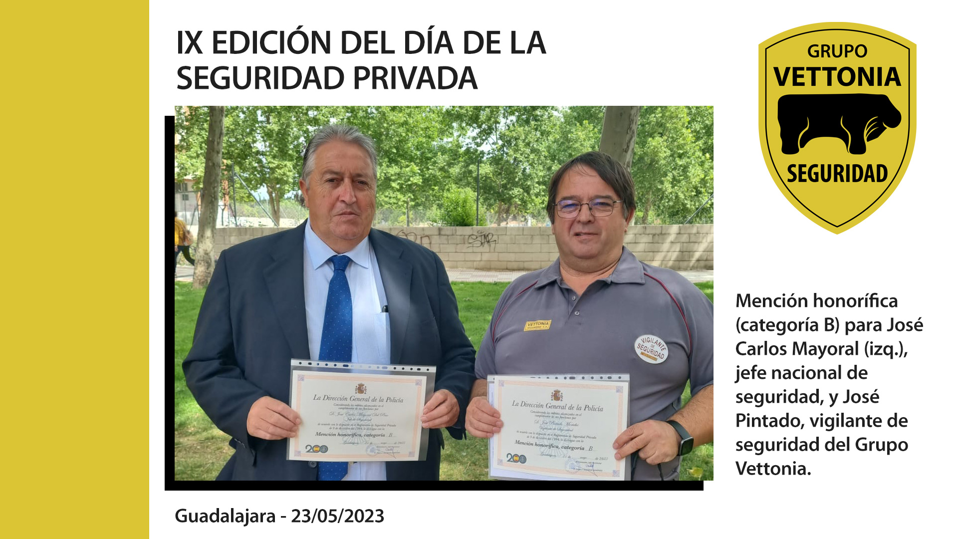 El equipo del Grupo Vettonia es reconocido en la IX Edición del Día de ...